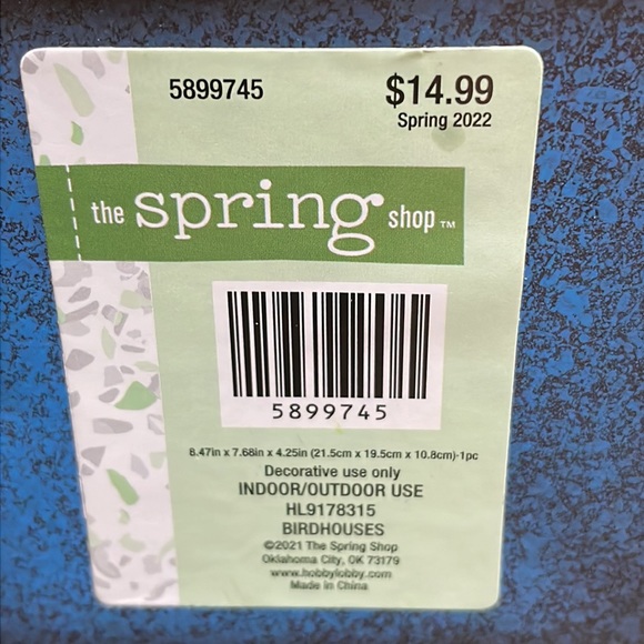 The Spring Shop | Accents | The Spring Shop Decorative Metal Blue ...